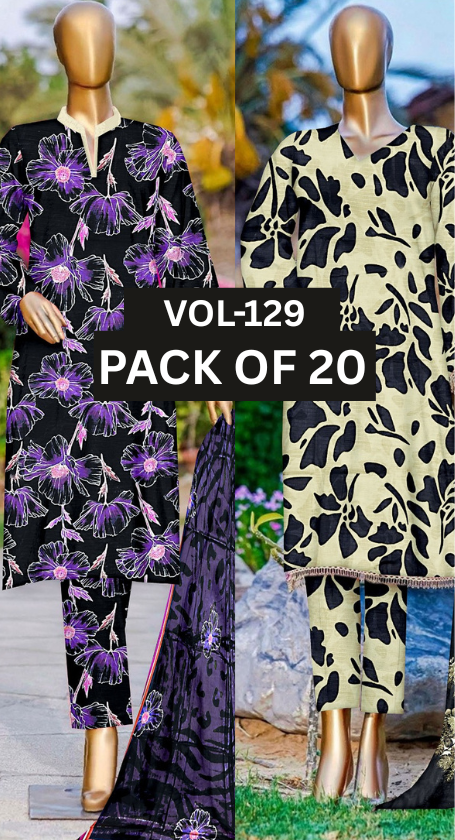 VOL 129 | PACK OF 20 | – Almaaz Fabrics